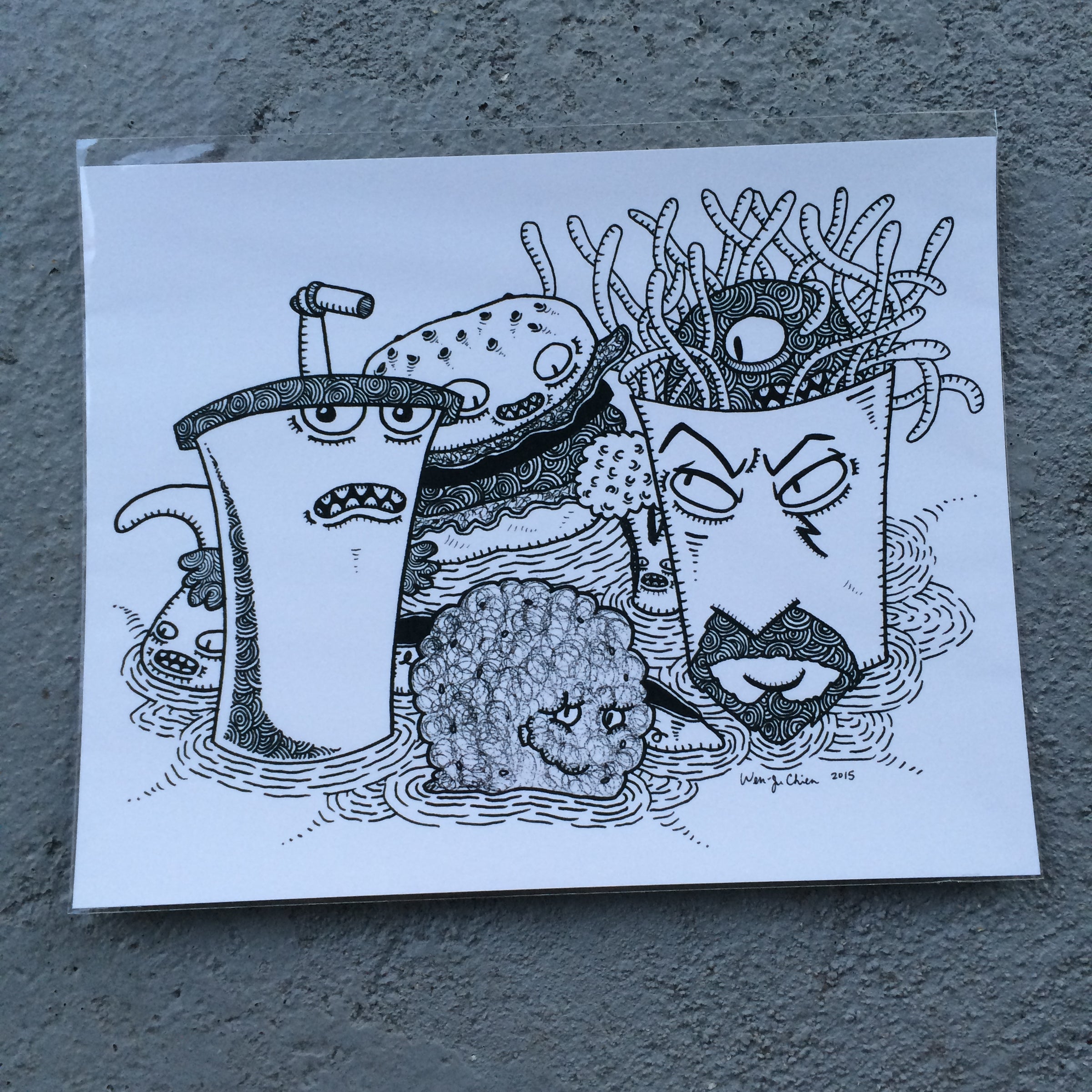 aqua teen hunger force coloring sheet